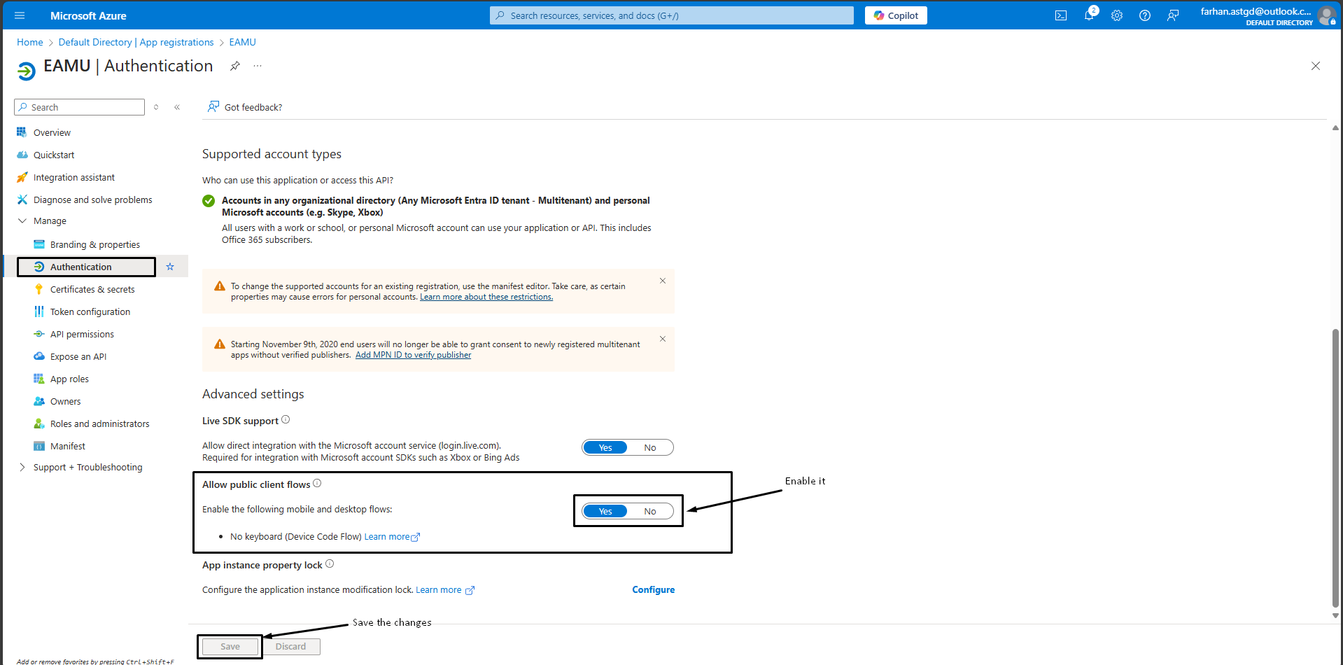 Registering An App In Azure Portal To Obtain Client Id For Oauth With Microsoft 365 Email